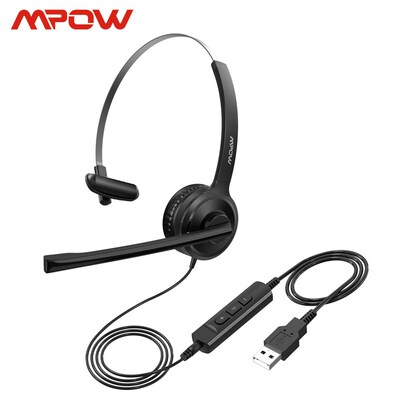 Mpow BH323  Wired Stereo Computer Headset with Noise Cancell