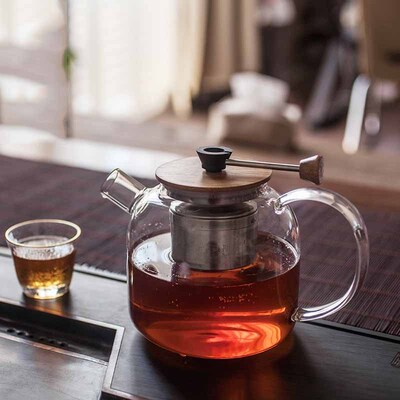 930ml/1000ml Pull Rod Cooking /Steaming Teapot Heat Resistan