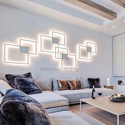 Hartisan Led Wall Lamp geometric splicing DIY Simple Atmosph