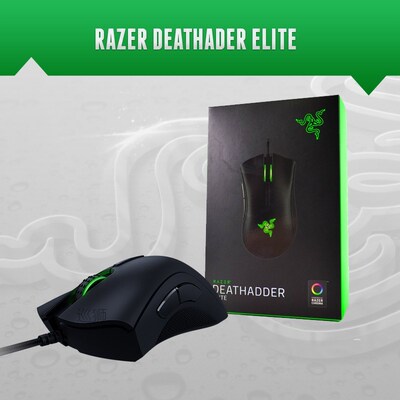 Razer Deathadder Elite Gaming Mouse, 16000 DPI, Synapse 3.0,