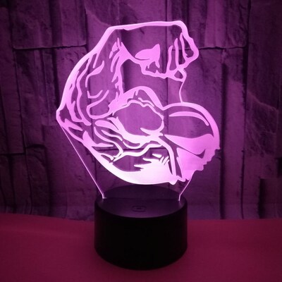 Cracks In Dunks Colorful Touch 3d Night Lamp Stereo Vision