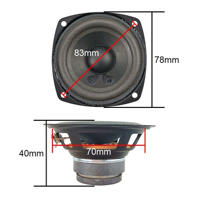 GHXAMP  ALTEC 3 inch 8OHM 10W Full Range Speakers Tube Machi