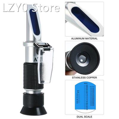 3-in-1 Honey Refractometer for Honey Moisture, Brix Scale Ra