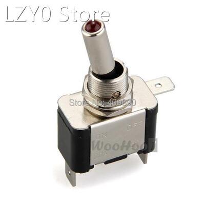 10X Car SPST Illuminated Red LED Tip Toggle ON/OFF Switch 12