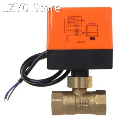 DN15/DN20/DN25 Electric Motorized Brass Ball Valve DN20 AC 2