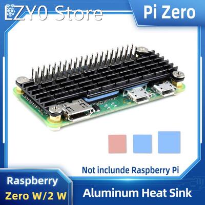 Raspberry Pi Zero 2 W Aluminum Heat Sink with SiliconeTherma