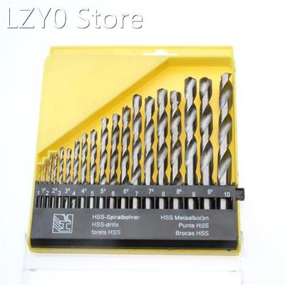 19PCS HSS Titanium Twist Drill Bit Set High Speed Steel Stra