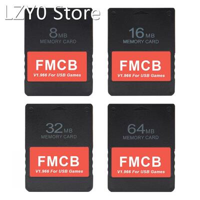 FMCB Memory Card for PS2 Console V1.966 8MB/16MB/32MB/64MB M