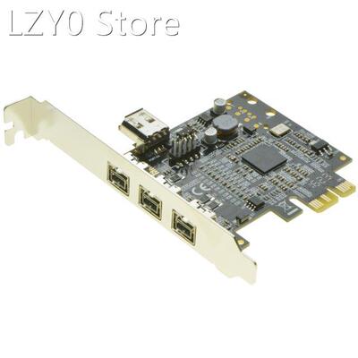 PCIe to 3 Ports 1394B Shared internal 1394A card External Fi