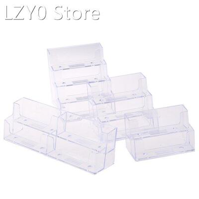 Desktop Office Business Card Holder Stand Clear Transparent