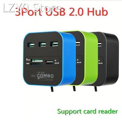 3 port USB 2.0 Hub TF Micro SD Card Reader Slot USB Combo Mu