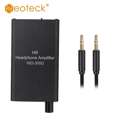 Portable 16-300Ohm HiFi Earphone Headphone Amplifier Two-sta