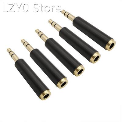 1/2/5Pcs 3.5mm 3 Pole Male to 4 Pole Female Stereo Audio Con