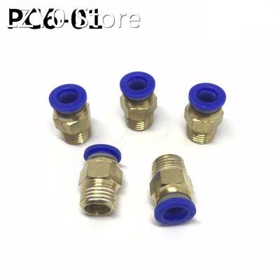 100PCS PC6-01 PC6-1 Pneumatic fitting push in quick connecto