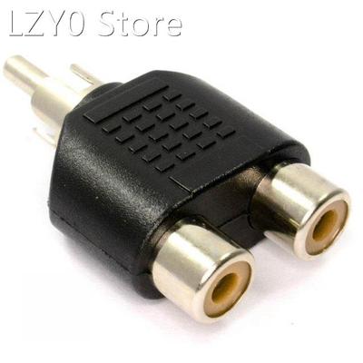 1 to Phono Splitter/Joiner Adapter 2 RCA Sockets to 1 RCA Ph