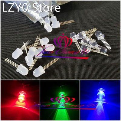 100pcs F10MM 4PIN tri-color common adode cathode Diffused RG