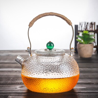600ml Japanese Heat-resistant Glass Hand-hammer Harp Pot Ele