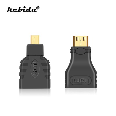 kebidu 1set HDMI to Mini HDMI to Micro HDMI HD Gold Extensi