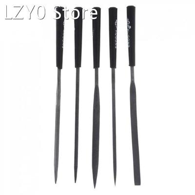 5pcs/set Black 141mm-145mm Metal Filing Rasp Needle Fil