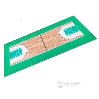 10x10 inch Baseplate basketball Court with Basketball Stand