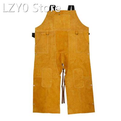 New Imitation Leather Welding Apron Split Leg with Multi Poc