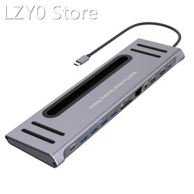 Multi-function 12 In 1 Docking Station Type C Adapter PD3.0
