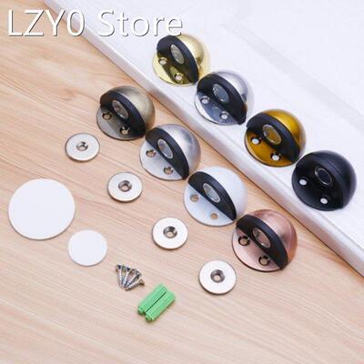 Magnetic Nail-free Floor Mounted Door Stopper Stainless Stee