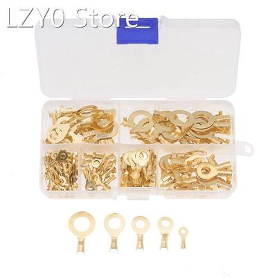 150PCS/SET Ring Type Gold Terminals Golden Brass Non-insulat