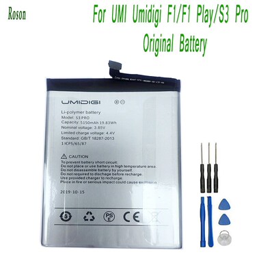 Roson for UMI Umidigi S3 Pro F1 F1 Play Battery 5150mAh