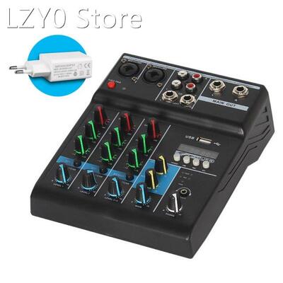 Professional Mixer 4 Channels Bluetooth Sound Mixing Console