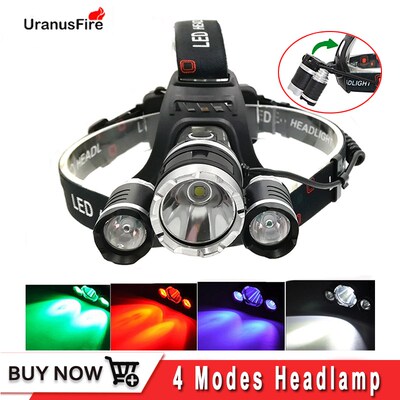 Uranusfire 3*T6 XPE LED Headlamp Headlight 2000lm Head Lamp