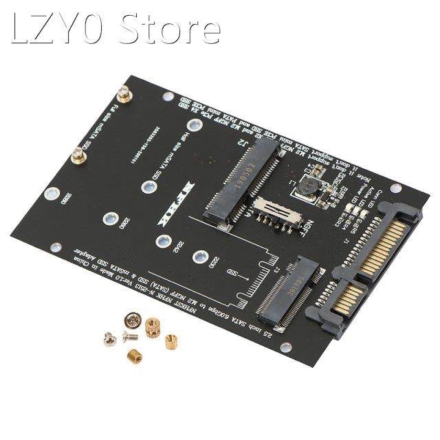 M.2 NGFF MSATA SSD to 2.5Inch SATA 3.0 Adapter 2 in 1 Conver_虎窝淘