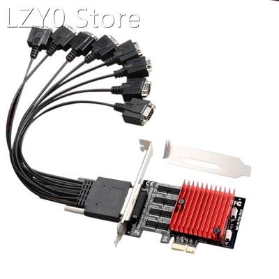 PCIE to 8-Port RS232 Expansion Card PCI-E 8-Port DB9 Serial