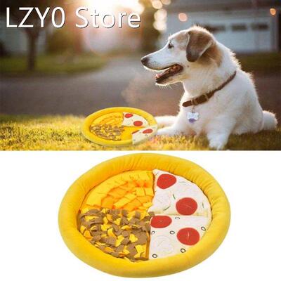 Dog Snuffle Mat Pizza Shape Sniffing Pad Training Slow Feedi