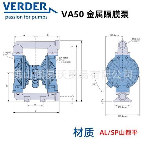 泵寸膜排外2气径属双verder铝德铸va50口隔属动大金尔壳金弗泵污_虎窝淘