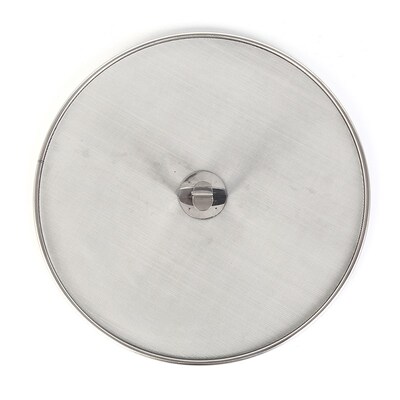1PC Silver Stainless Steel Oil Proofing Pan Cover Spill Pro