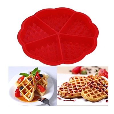 Silicone Waffle Mold Non- Cake Mould DIY Chocolate Waffle Ma