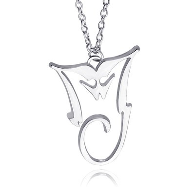 Fashion Michael Jackson Necklace Silver Pendant MJ King Of
