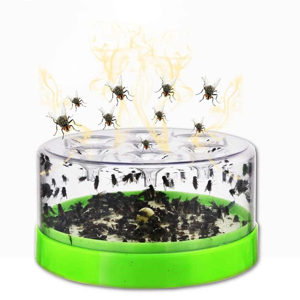 Reusable Clear Green Killing Fruit Fly Catcher Flies Killer_虎窝淘