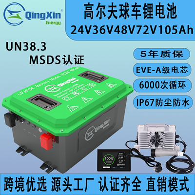 QingXinEnergy观光车电池高放电