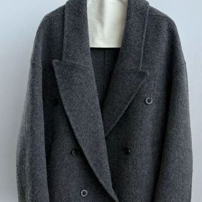 北拉子丨画晨宴丨绵羊毛大衣ANYD-57124