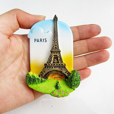 Resin 3D Fridge Magnet San Francisco London Paris Japan Gree