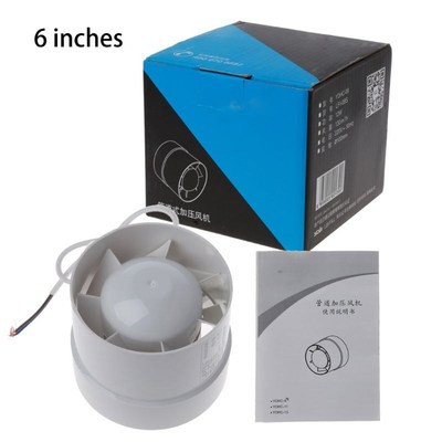 Round Pipe Fan Duct Booster Exhaust Ventilator Ventilation V