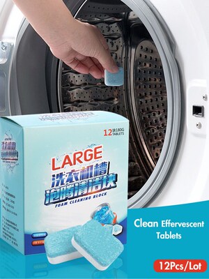 Drum Washing Machine Effervescent Tablets Cleaner Smell wipe