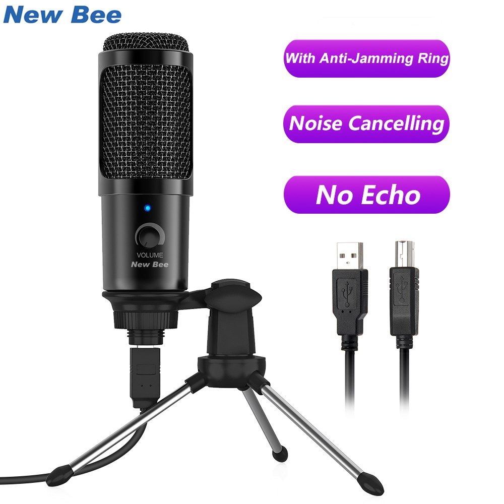 New Bee USB Microphone PC condenser Microphone Vocals Record_虎窝淘