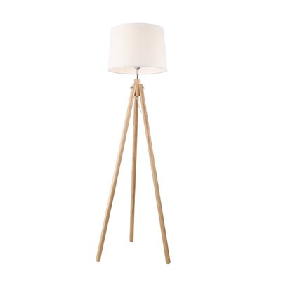 Modern Minimalist Wood ripod Floor Lamp simple life Fabric S