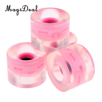 Perfeclan 4pcs 60mm Light p Skateboard Longboard Wheels Flas
