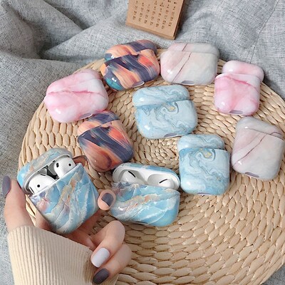 Earphone Case For AirPods Pro 2 Cases Marble Cracked Textur