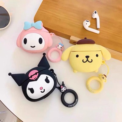 Silicone Protection Earphone Cover 3D Japan Cute Cartoon Ku