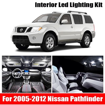 12pcs Car Accessories White Interior LED Light Bulbs Package